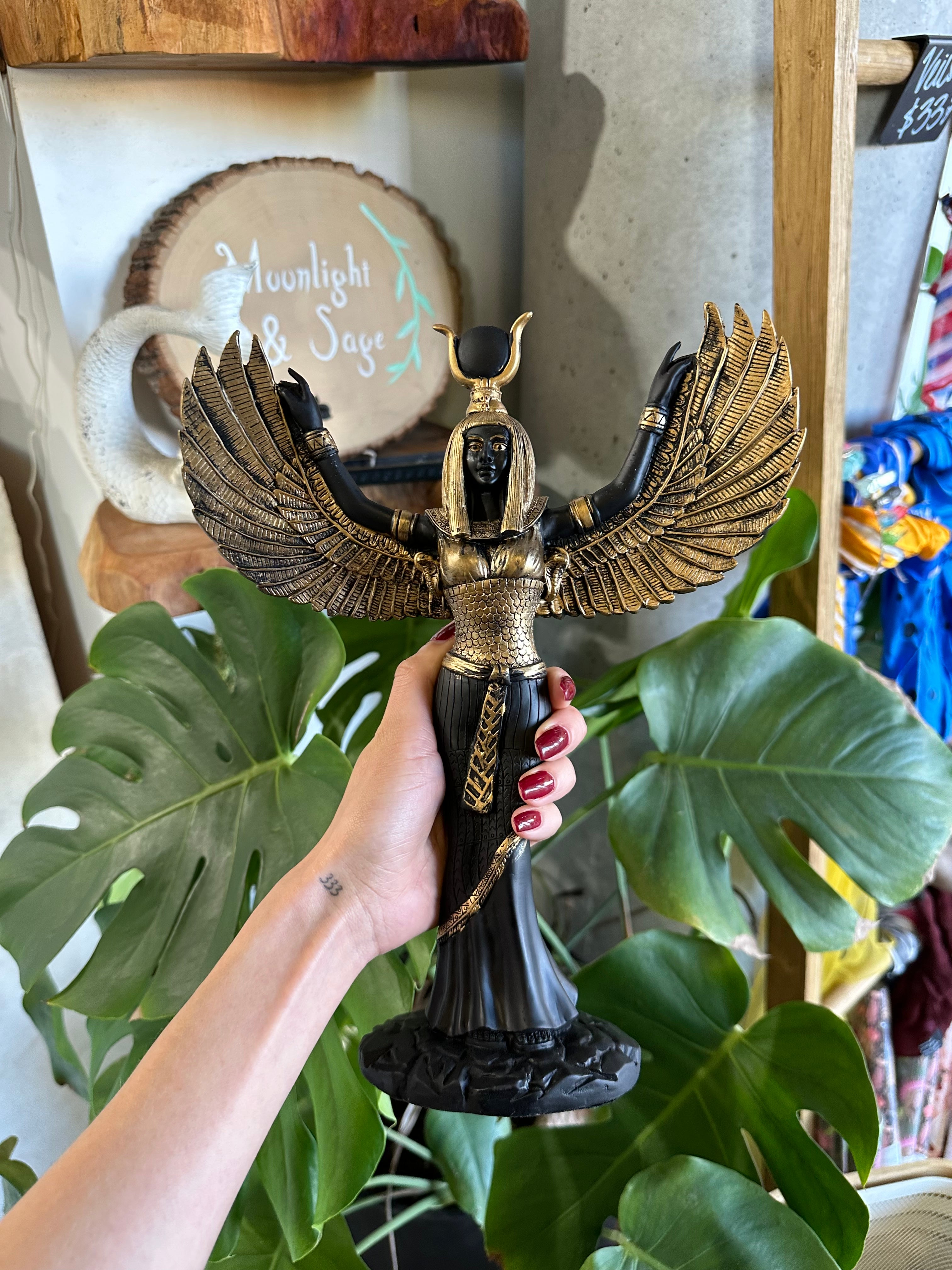 Egyptian Goddess Isis Statue – Moonlight And Sage Shop