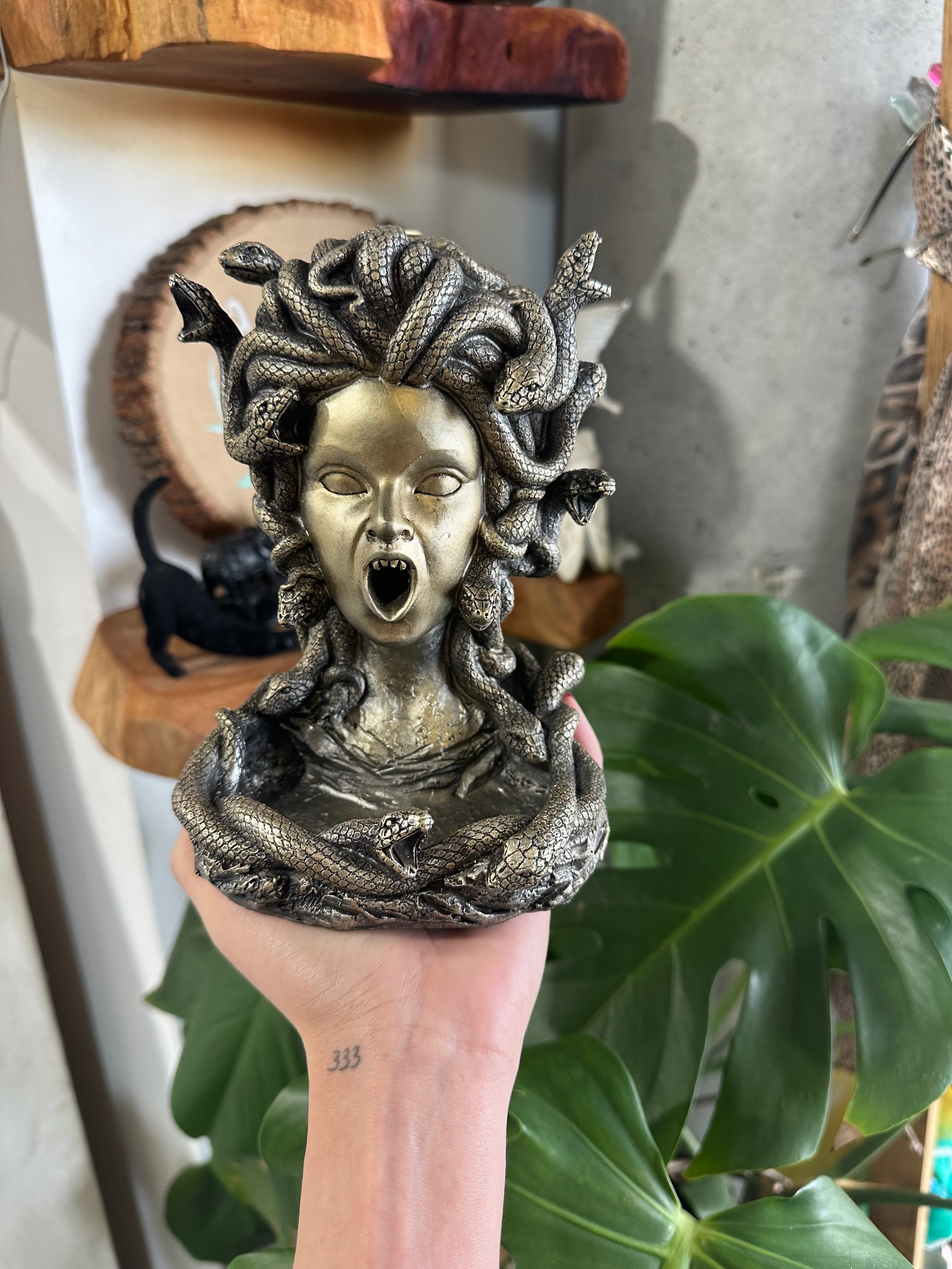 Medusa Back-flow Incense Burner – Moonlight And Sage Shop