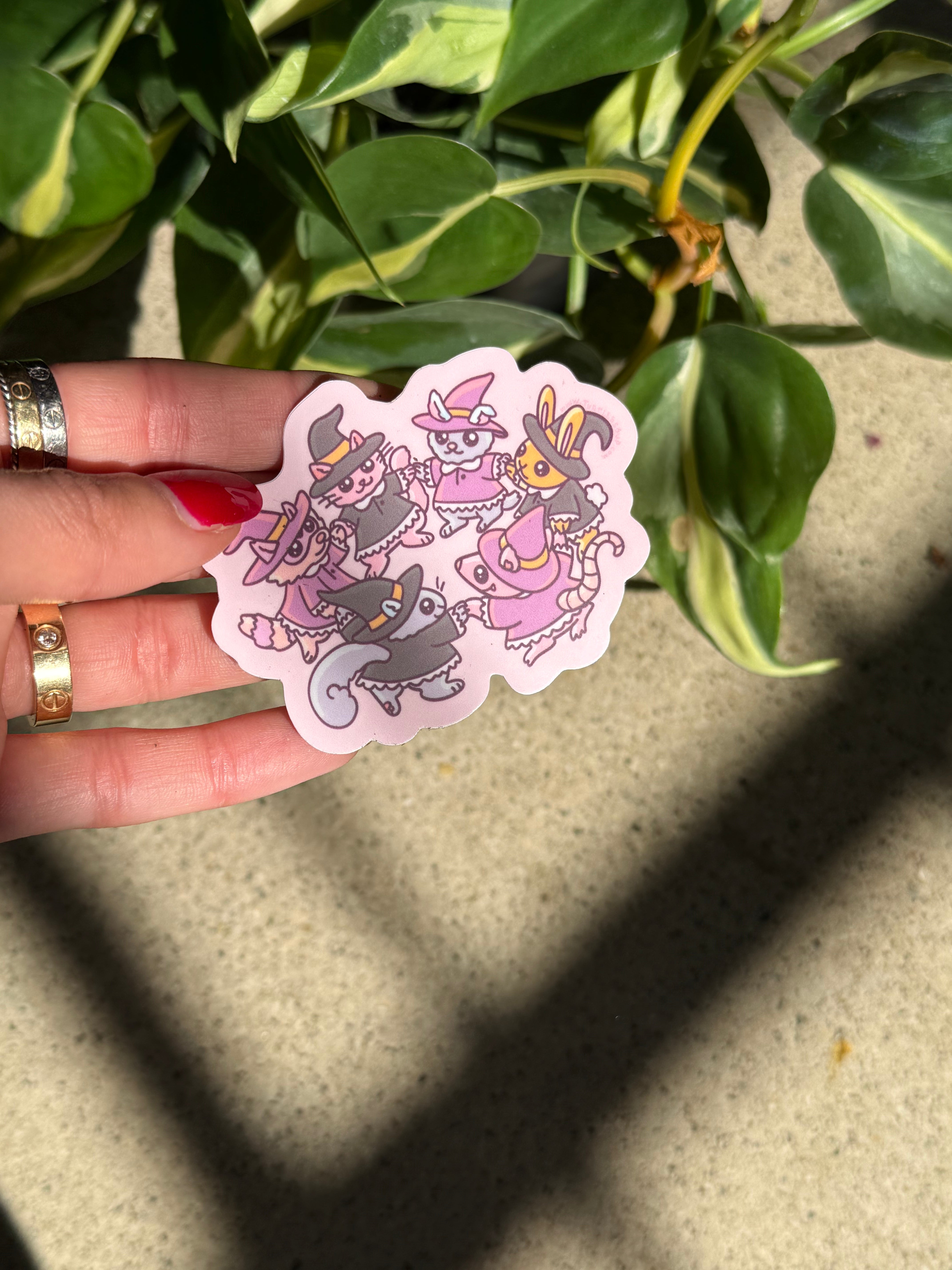 Familiar Coven Sticker – Moonlight And Sage Shop