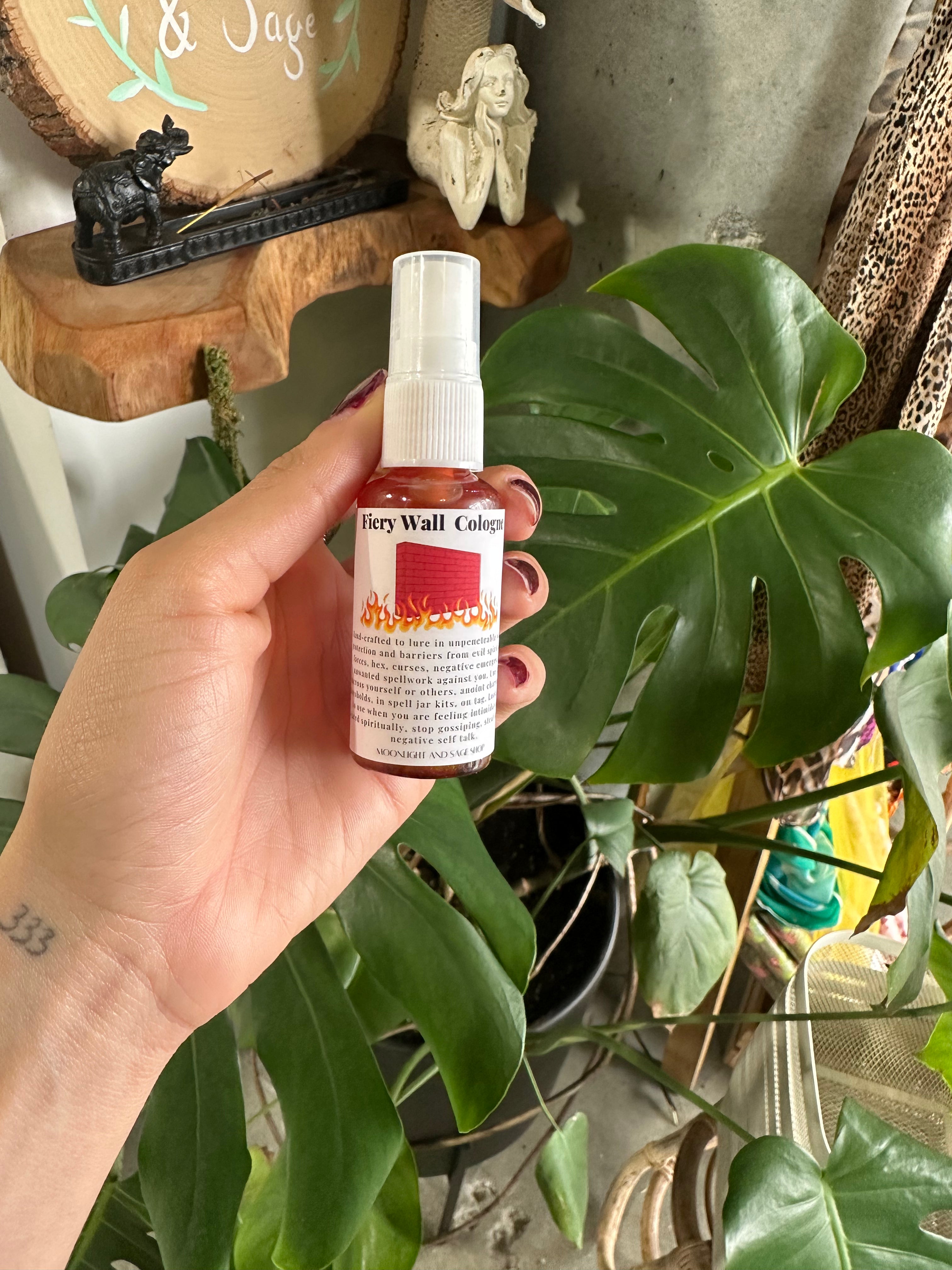 Fiery Wall Of Protection Cologne Spiritual Spray – Moonlight And Sage Shop