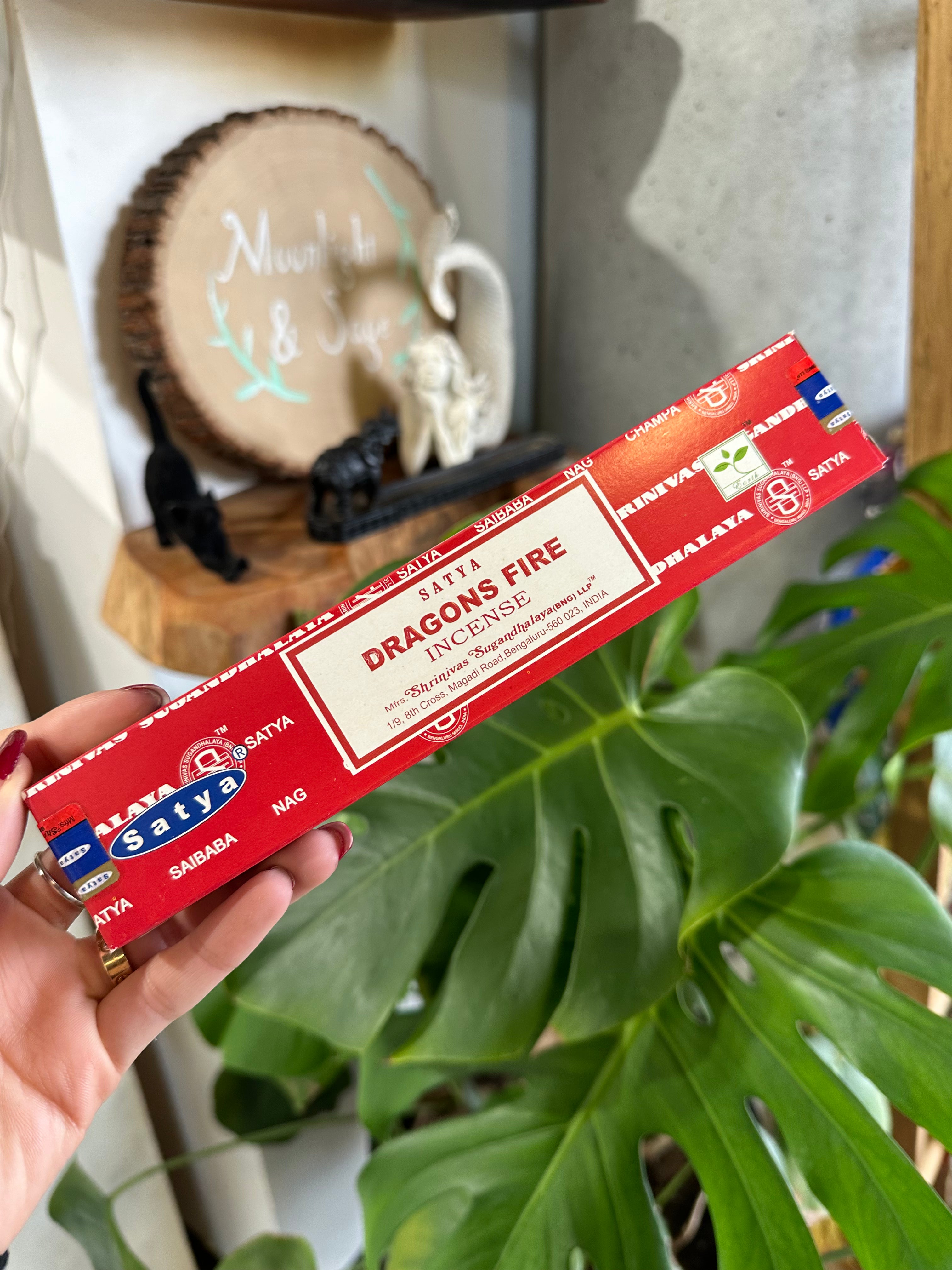 Dragon's Fire Incense Sticks – Moonlight And Sage Shop