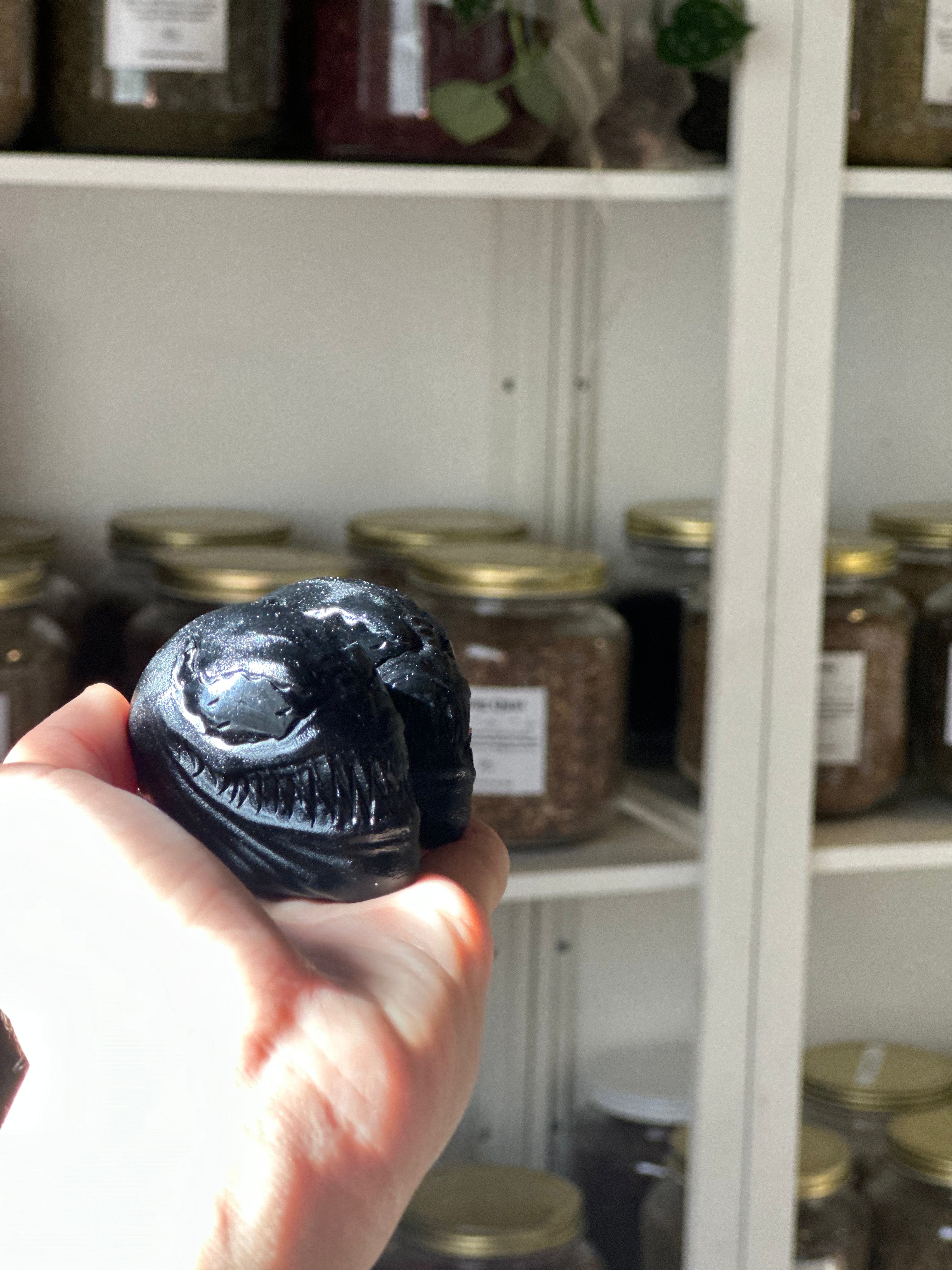 Black Obsidian Monster Venom Head - Small – Moonlight And Sage Shop