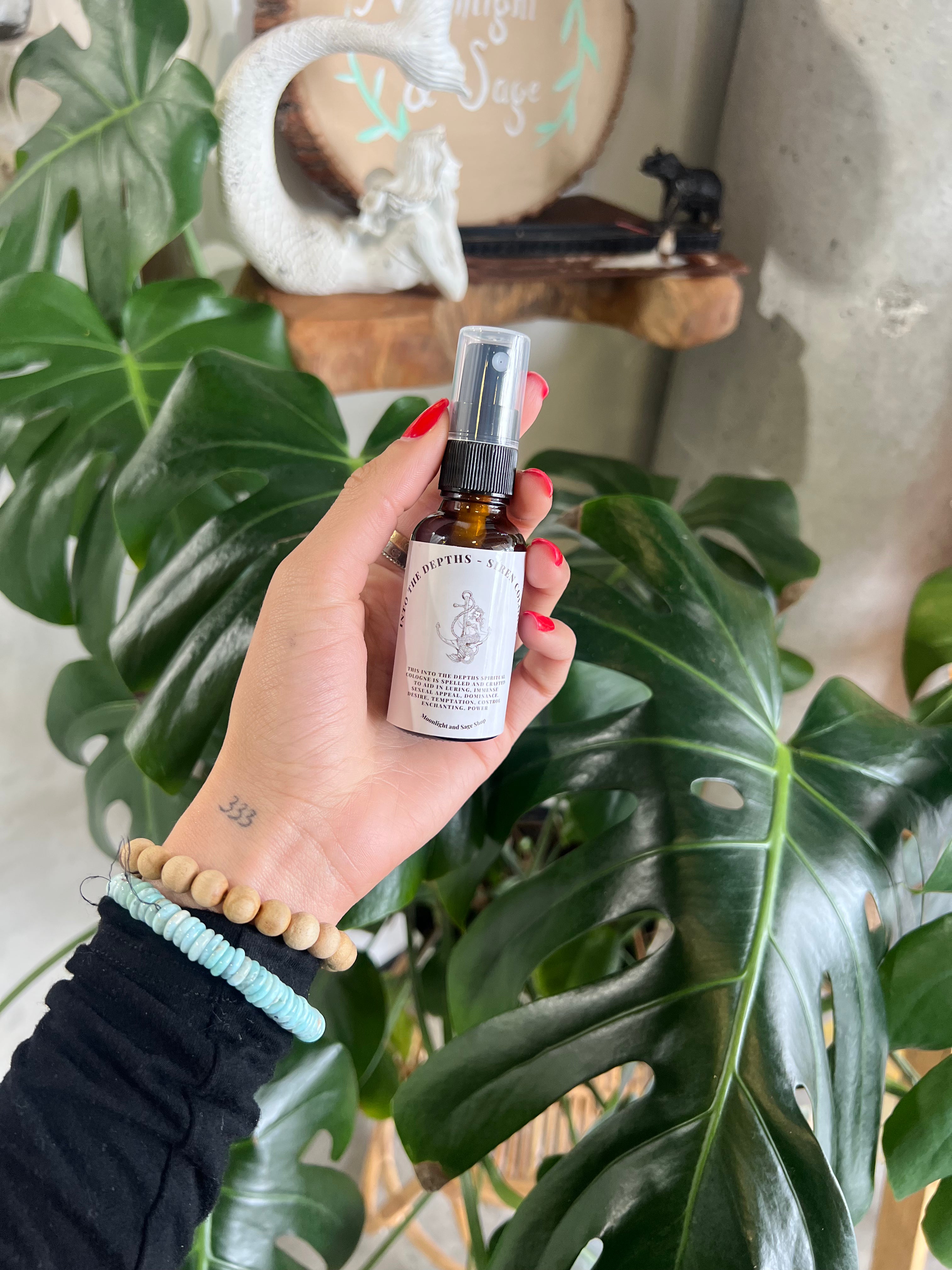 Into the Depths Siren Cologne Spiritual Water Spray - Handcrafted and ...