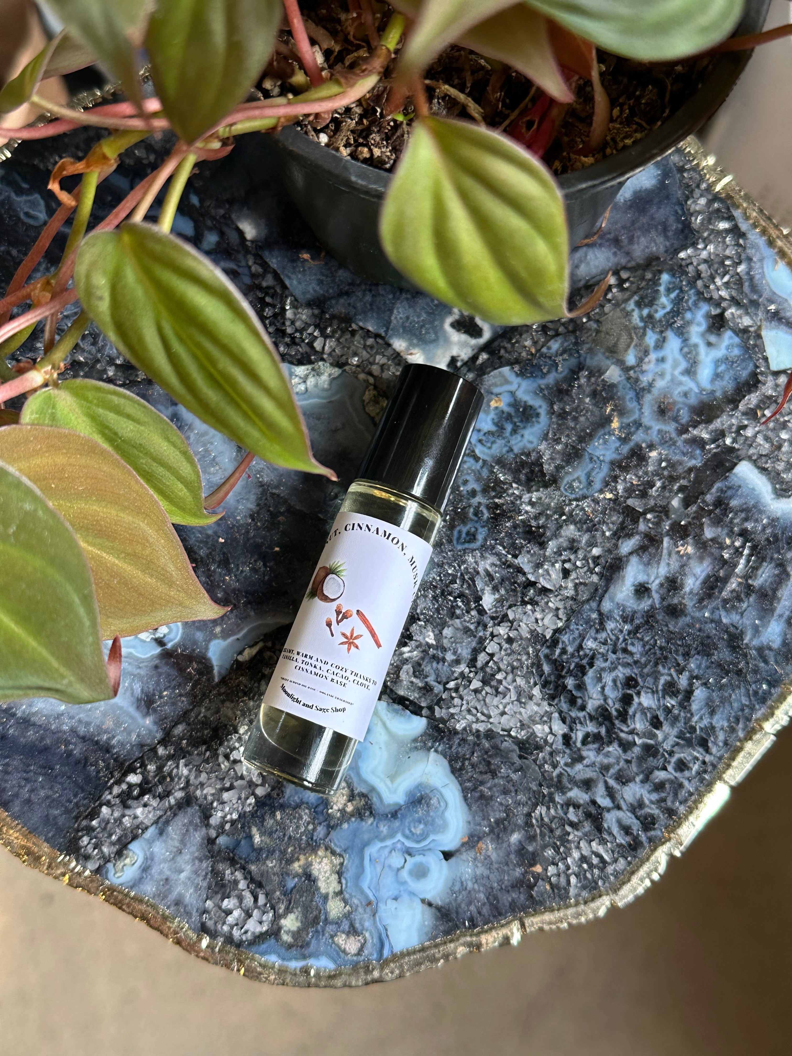 Coconut, Cinnamon, Musk - Cologne Oil – Moonlight And Sage Shop