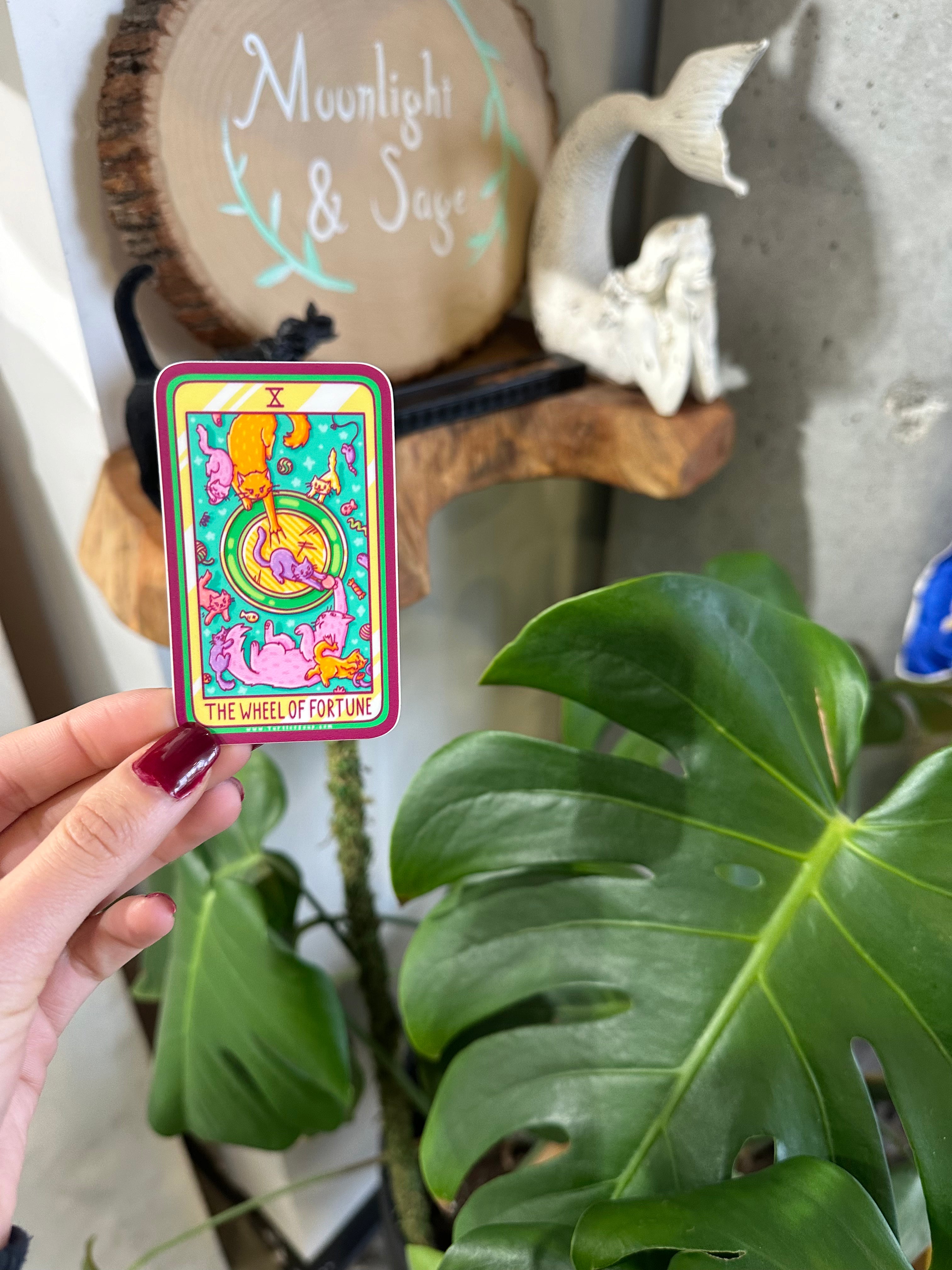 The Wheel of Fortune Tarot Card Turtle's Soup Sticker – Moonlight And ...