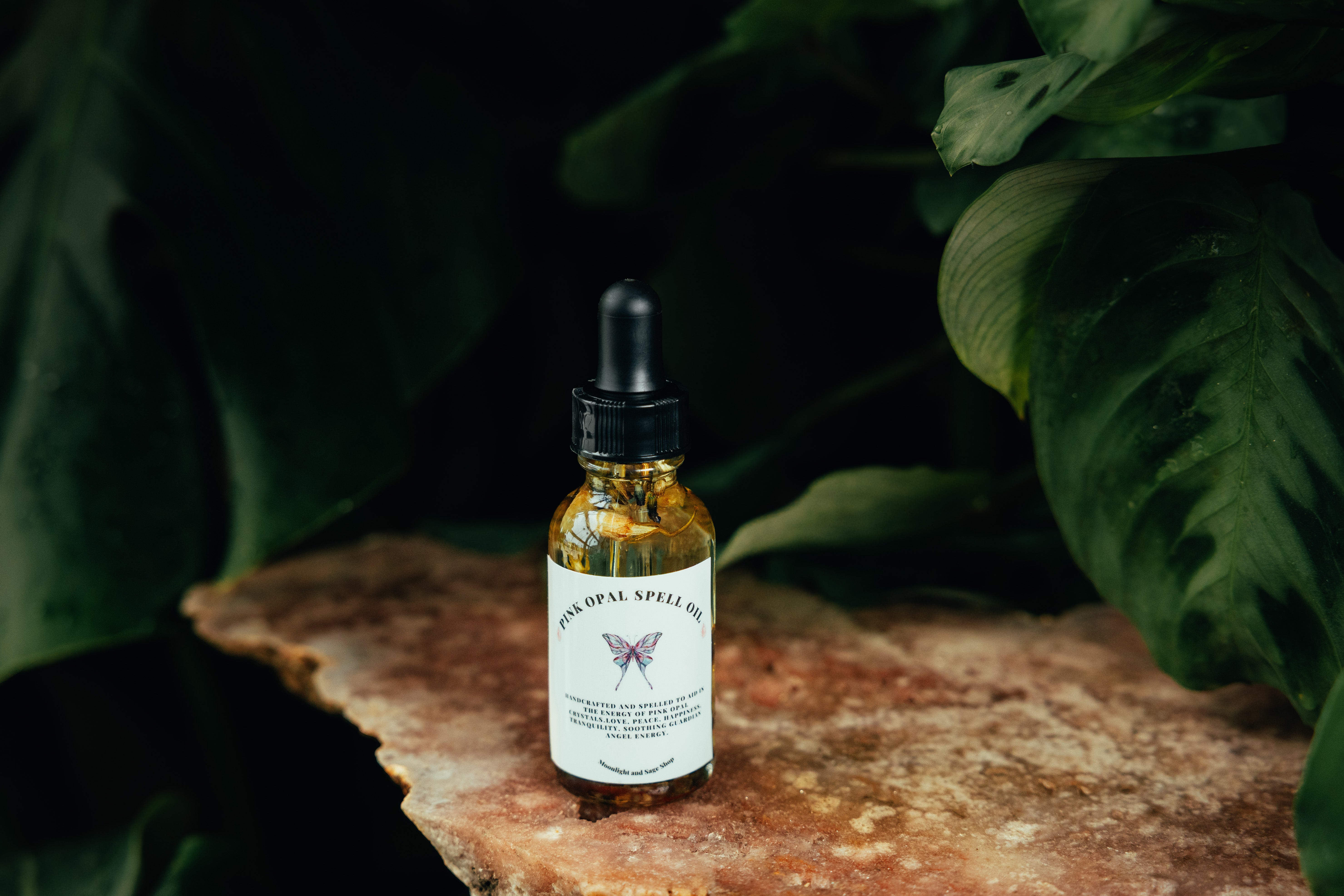 Pink Opal Ritual Spell Oil – Moonlight And Sage Shop