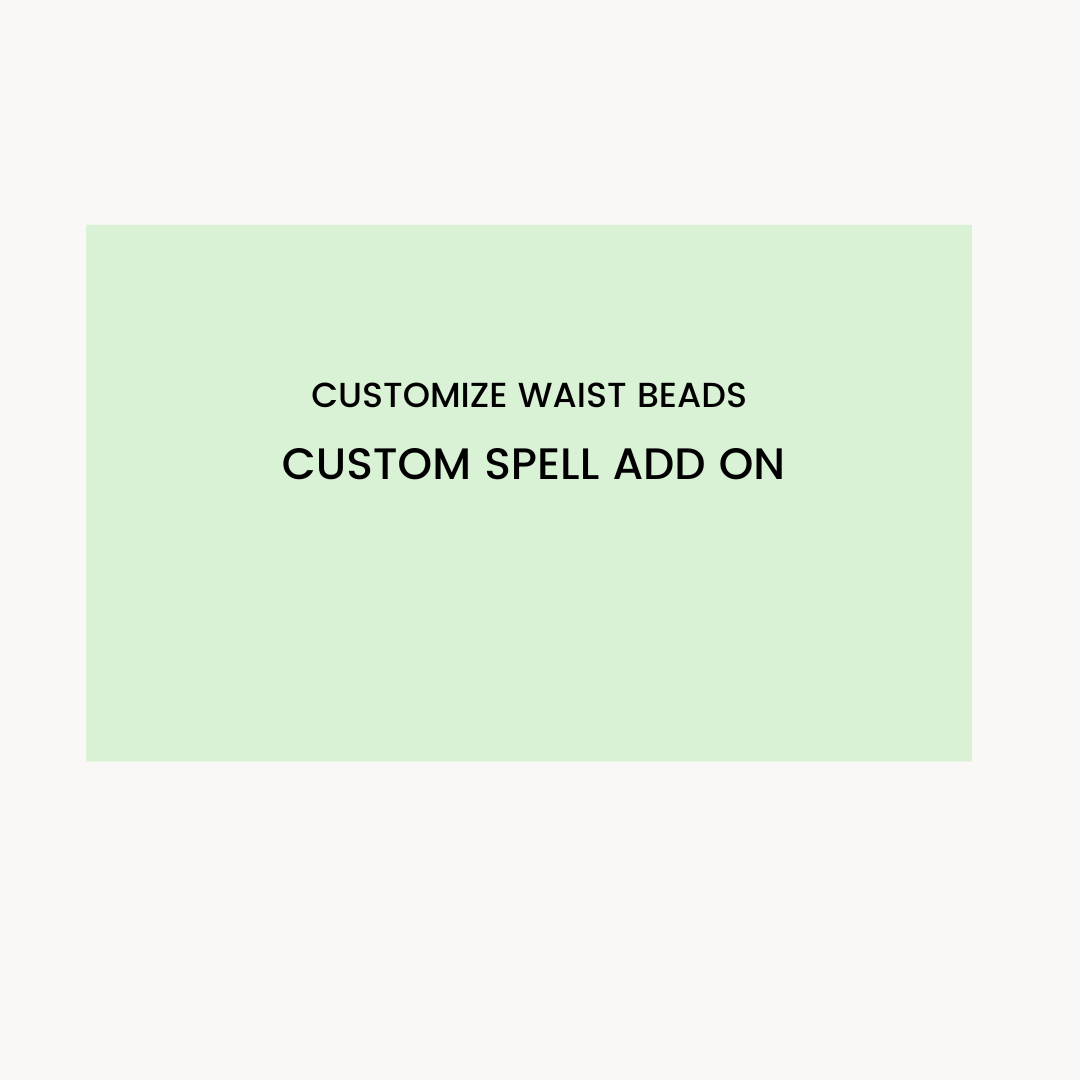 Waist bead custom spell ADD ON – Moonlight And Sage Shop