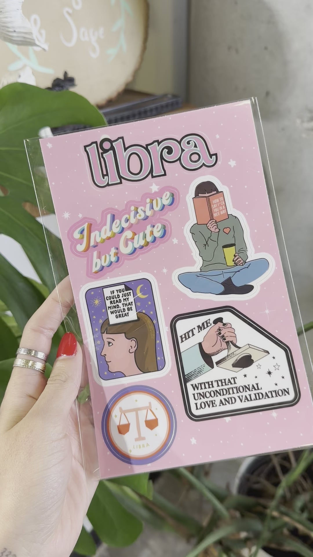 Libra Sticker Sheet Pack – Moonlight And Sage Shop