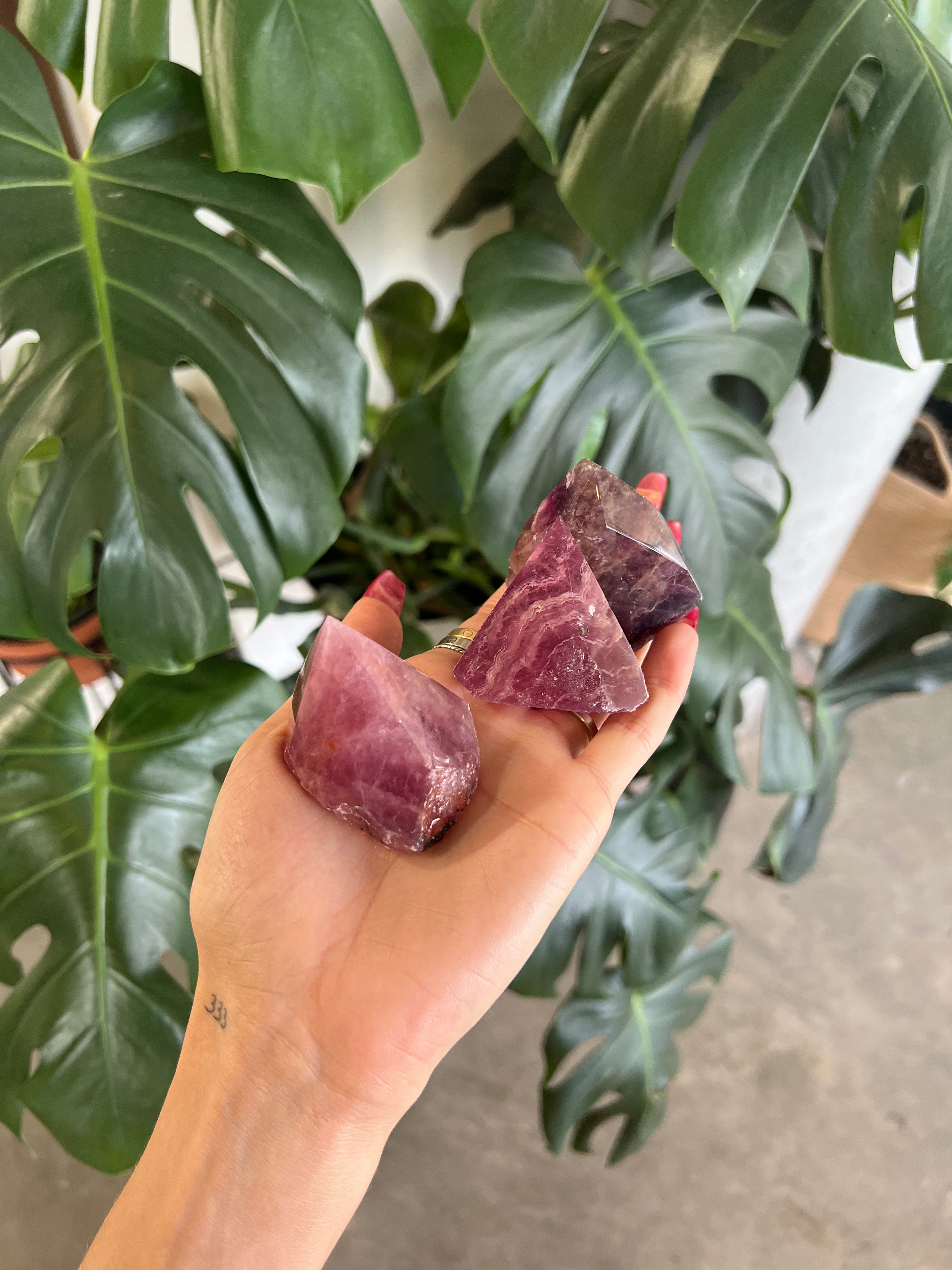 Raw Point Medium Flourite Crystal – Moonlight And Sage Shop