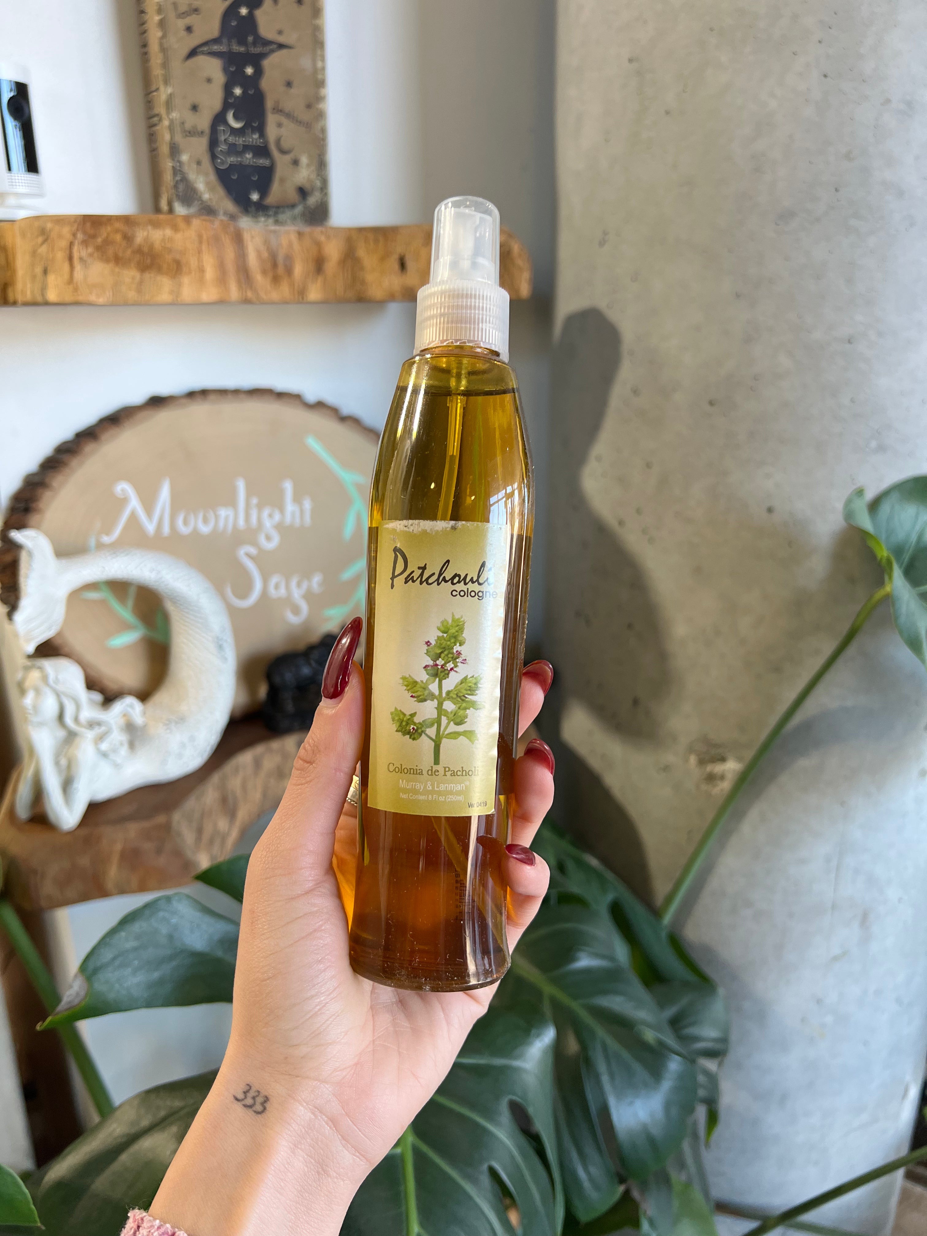 Patchouli Cologne 8 Oz - Spiritual Water – Moonlight And Sage Shop