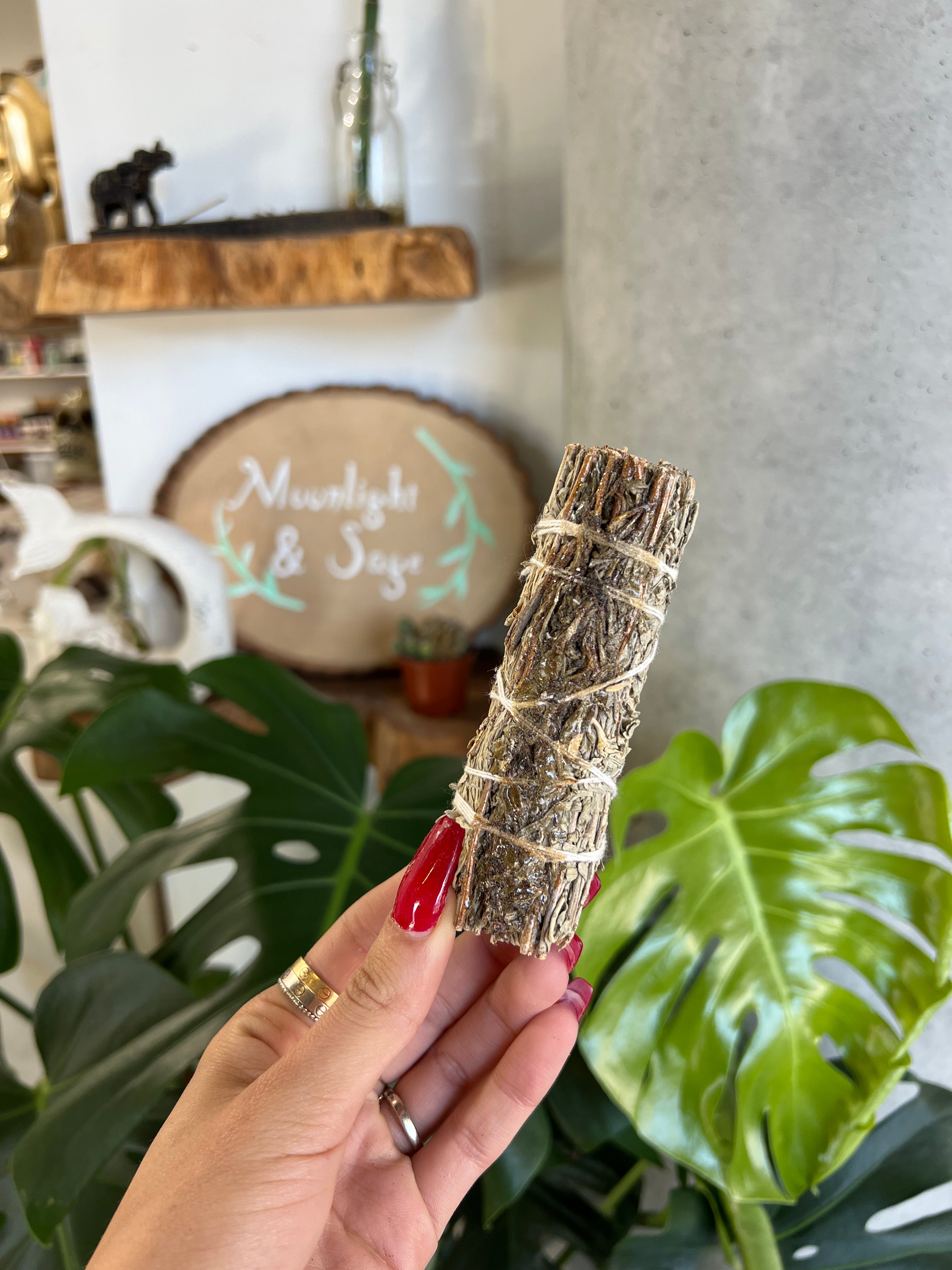 Copal Resin & Blue Sage Cleansing Bundle – Moonlight And Sage Shop